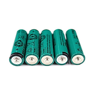 PULADU 2pcs HR-AAUV for Braun Electric Shaver Battery 1.2V Ni-MH Rechargeable Battery