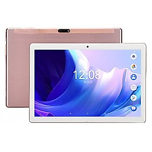 HD Tablet, 10.1in Gaming Tablet, Dual SIM Tablet PC, RAM 2GB ROM 32GB Dual Card Dual Standby, Support MIC OTG FM GPS for Entertainment Work(#1)