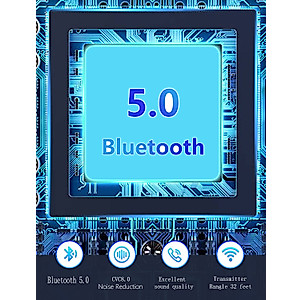 FMIIFMS Bluetooth 5.0 Adapter 3.5mm Jack Aux Dongle, 2-in-1 Wireless Transmitter Receiver for Car,TV Audio,Headphones,Speakers,Projector