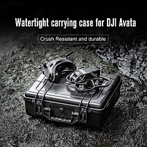 FVW DJI Avata Carrying Case, Portable Waterproof Travel Bag Hard Case for DJI Avata Drone and Remote Controller (Drone and Accessories are NOT Included)