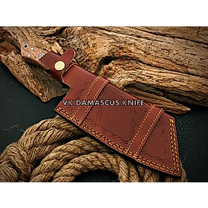 Damascus Cleaver Knife, Meat Cleaver, Butcher Knife for Meat Cutting 12" Handmade Full Tang Cleaver for Meat Vegetables Cutting 0199