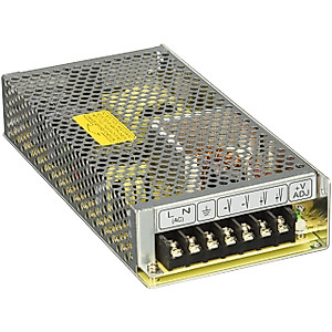 MEAN WELL RS-150-12 AC to DC Power Supply, Single Output, 12V, 12.5 Amp, 150W, 1.5" - 323839