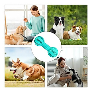 Puppy dentals Chew - Dog Teething Toy, Interactive dentals Toy | Dog Treat Toy Dispenser, Pet Teething Cleaner Chew Toy, Puppy Gum Soothing Toy, Dumbbell Shape Design Dog Teeth Grinding Toy for Dog