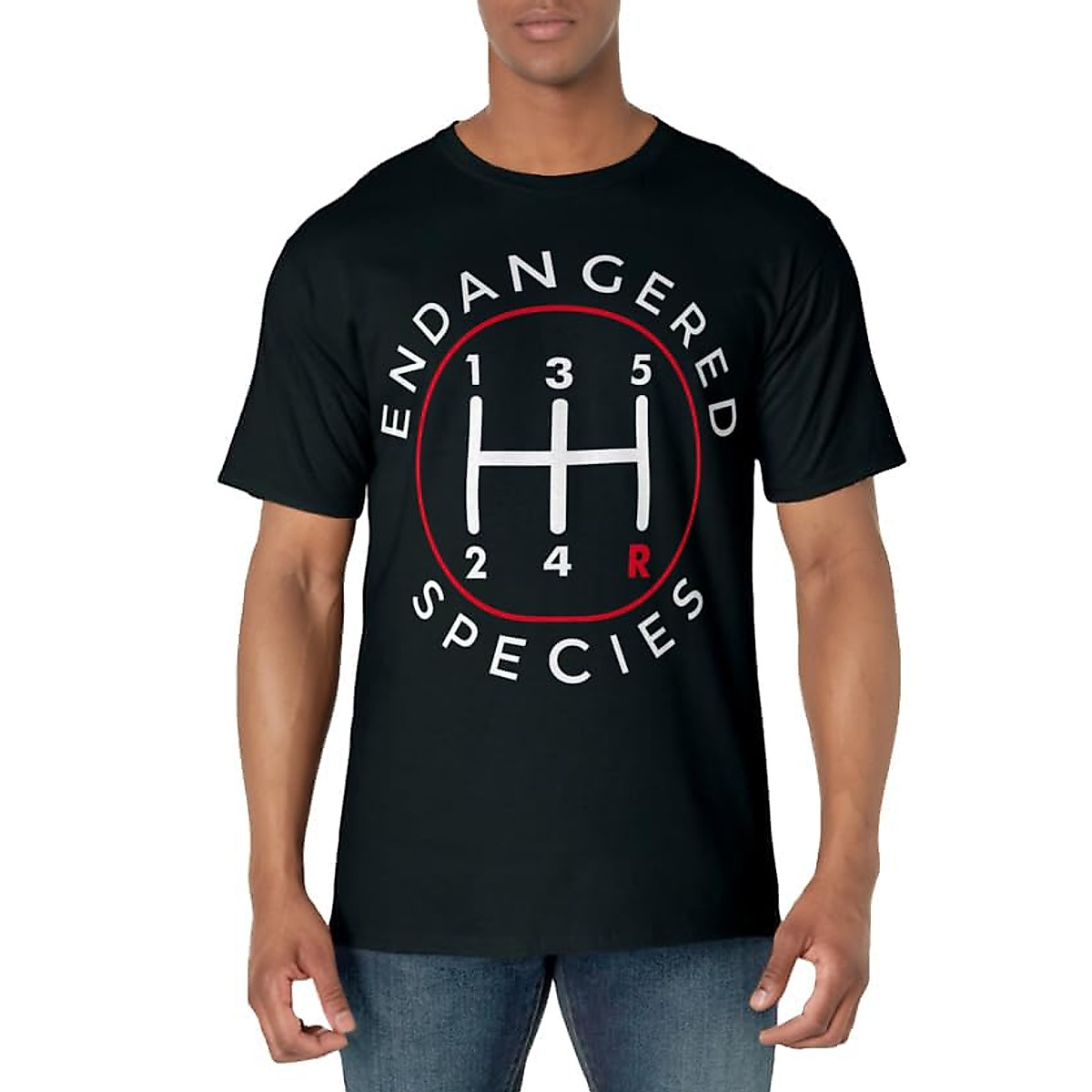 Endangered Species Manual Gearbox Stick Shift 5-Speed T-Shirt