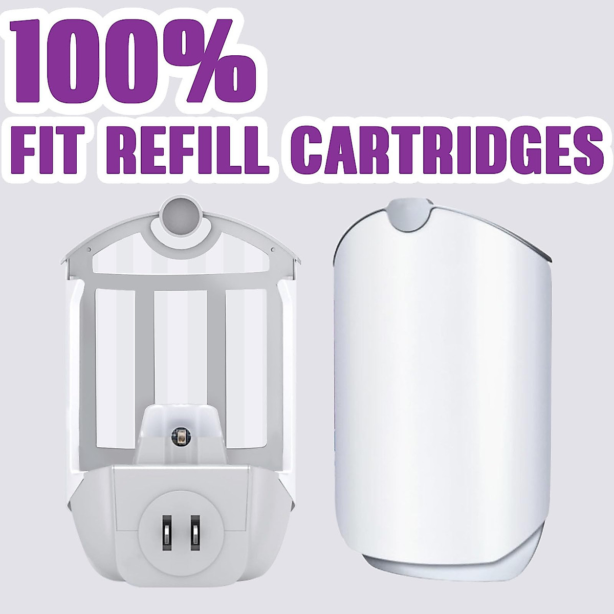 BRLR 8 Pack Refill Cartridge Kit Replacement, Compatible with ZEVO Plug-in Light M364 and Max (8 Pack)