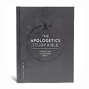 CSB Apologetics Study Bible, Gray Hardcover, Black Letter, Black Letter, Defend Your Faith, Study Notes and Commentary, Articles, Profiles, Full-Color Maps, Easy-to-Read Bible Serif Type