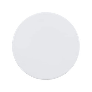 Powell White Pedestal Accent Table Pickins Round