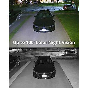 Defender Guard Pro 2K WiFi. Plug-in Security Camera with Color Night Vision, Two-Way Talk, Smart Human Detection, Spotlight & Siren (1 Camera, 32GB)