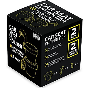 Mission Automotive [2 Pack] Mission Automotive Car Seat Cup Holder Intended for Britax ClickTight & Non-ClickTight Convertible Car Seats - Car Seat Cup Holders for Your Child's Car Seat -Attachment