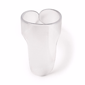 JIM DUNLOP Clear Finger Pick,Medium, Bag of 12 (9032R)