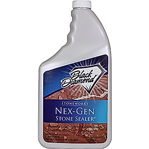 Black Diamond Stoneworks NEX-GEN Natural Stone Penetrating Sealer: Seals & Protects; Granite, Marble, Travertine, Limestone and Grout. 1-Quart AND Stone & Tile Intensive Cleaner 1-Quart