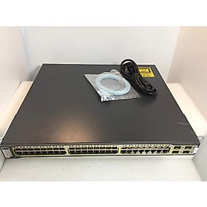 Cisco Catalyst WS-C3750G-48PS-S 48 Port PoE 3750G Gigabit Switch (Renewed)