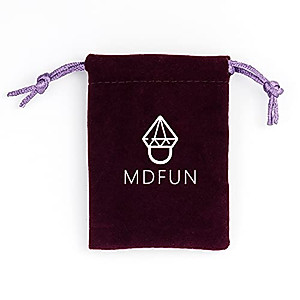 MDFUN 6 Pairs Surgical Stainless Steel Round Ball Stud Earrings Set for Women Men 3-7mm