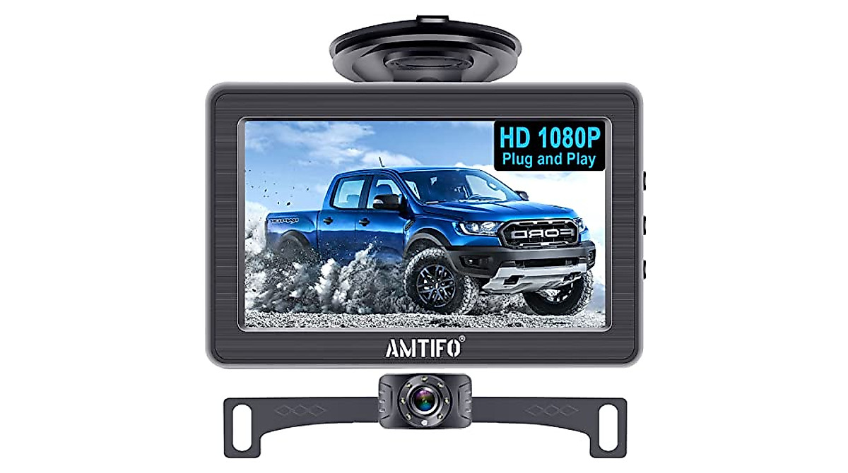 AMTIFO HD 1080P Backup Camera System for Vehicles - Easy DIY Install