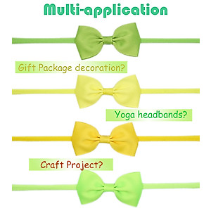 CÉLLOT 40 Colors Baby Bow Headbands 2.75" Hair Bows Super Soft Nylon Headbands for Baby Girls Infants preemie and Newborn Kids Hair Accessories