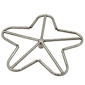HPC Fire Penta Fire Pit Burner (PENTA18-NG), 18-Inch, Stainless Steel, Natural Gas