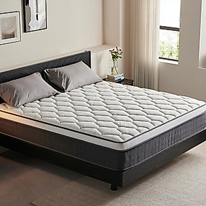 Hekkeyla 14 Inch Queen Mattress, Medium Firm Supportive Mattress in a Box, Gel Memory Foam Hybrid Mattress, Quality Comfort & Adaptive Support Breathable Cooling Queen Mattress