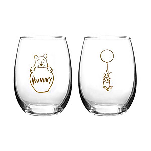 Winnie The Pooh Collectible Wine Glass Set (Winnie), 16 Fl oz