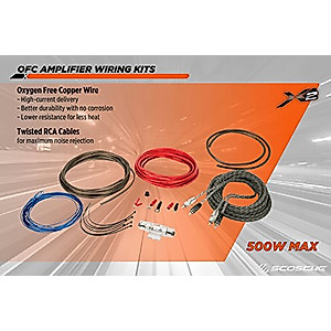 SCOSCHE X2AKC500 500 Watt Single Amp Kit