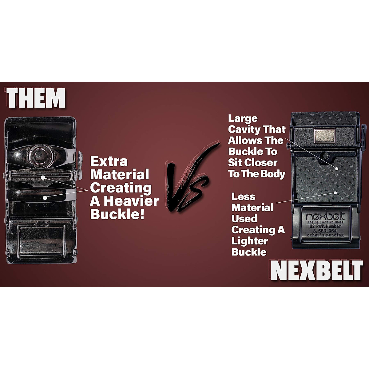 Nexbelt mens Pch7721 Embossed Pewter USA, Multi, General US