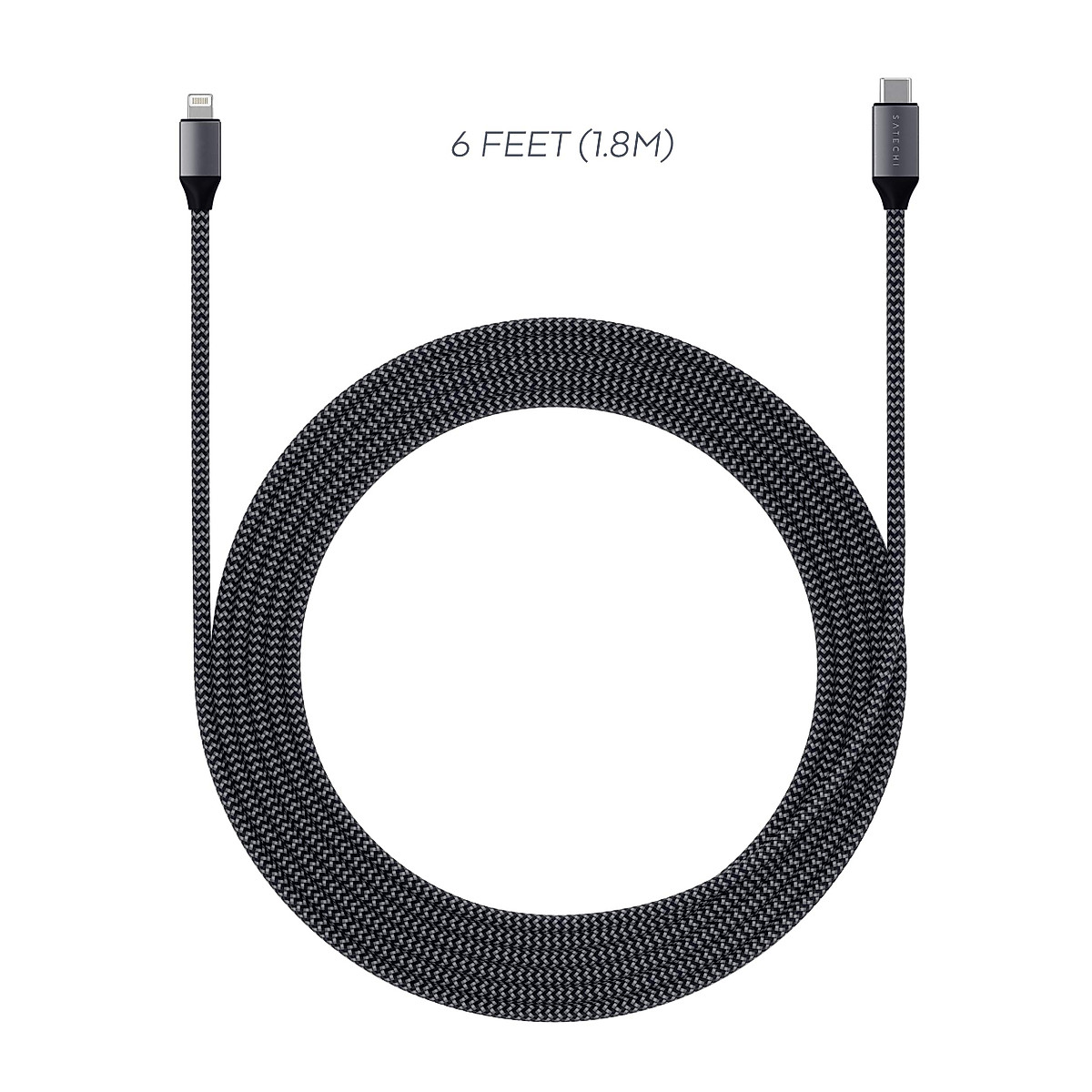 Satechi USB C to Lightning Cable – Apple MFi Certified – iPhone Fast Charging Cable – for iPhone 14 Pro/14/14 Plus, iPhone 13 Pro Max/13 Pro/13/13 Mini, AirPods Pro, AirPods 3/2/1 (6ft/2m)