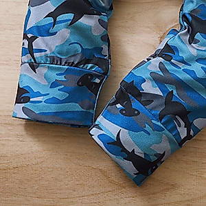 Detigee Baby Boy First Birthday Outfit Toddler Birthday Shark Pant Clothing Set (Black09,12-18 Months)