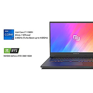 MAINGEAR Vector Pro (2021) 17.3 inch RTX 3080 Gaming Laptop, Intel Core i7 11800H Processor, NVIDIA GeForce RTX 3080 16GB GPU, 17.3 inch 165Hz QHD Display, 32GB DDR4 RAM, 1TB NVMe SSD, Windows 10 Pro