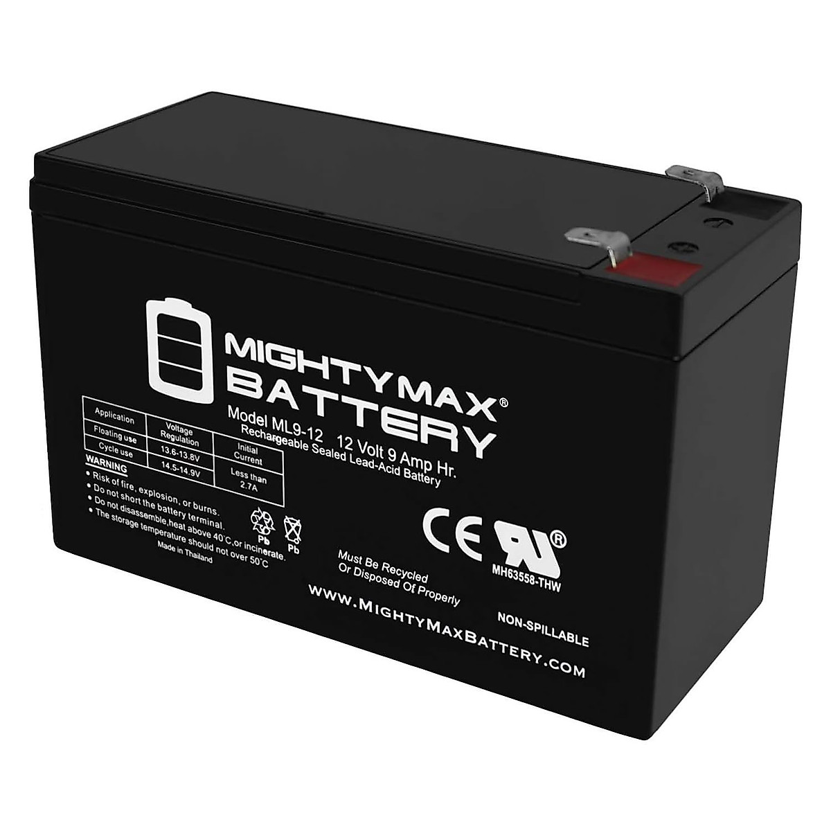 Mighty Max Battery 12V 9Ah SLA Replacement Battery for Ion Pathfinder, Pathfinder 2