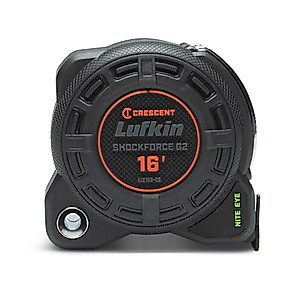 Crescent Lufkin Shockforce G2 16-ft Nite Eye Tape Measure- L1216B-02