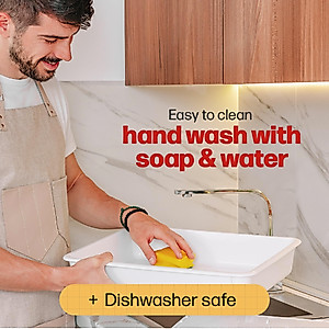 Hans Grill 2-Piece BPA Free Plastic Dough Proofing Box | Pizza Proofing Box, Bread Proofing Box | Stackable, with Covers, with Lid | Premium Quality (2 Pack Large)