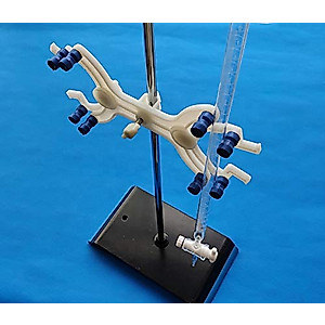 Plastic Double Buret Clamp Burette Clip Holder Butterfly Style Titration Clip Holder Laboratory Accessory