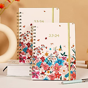Planner 2023-2024 - 2023-2024 Planner, July 2023 - June 2024, Weekly & Monthly Planner 2023-2024 with Monthly Tabs, 6.4" x 8.5", Inner Pocket, Thick Paper, Colorful Flower