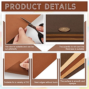 Sinmoe 100 Sheets 5 Shades Cardstock Paper 8.5 x 11 Inches 180gsm Solid Core Printer Paper for Scrapbooking DIY Arts Crafts Making School Office Home Supplies(Brown Series)