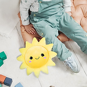 KINREX Yellow Fun Sun Plush Stuffed Toy - Kid Stuffed Star Toy - Measures 7" – 17.8 cm.