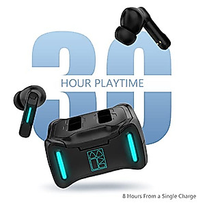 FEDIKER SW4 Wireless Hidden Earbuds for PC/Computer/Laptop/Mobile - Dongle & Bluetooth - 40ms Low Latency - 4 Mics – Gaming - Work Headset/Headphones for Office