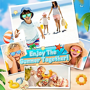 Kids Sunglasses Party Favors - 24 Packs Sunglasses Bulk for Kids with UV400 Protection in Bulk for Boys and Girls，Neon Sunglasses for Kids Birthday Graduation Party Gift