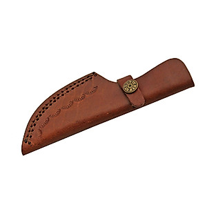 SZCO Supplies Stainless Steel Horn Guthook Hunting Knife, Black