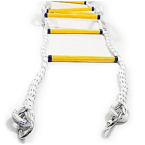 Rope Ladder Fire Escape - Emergency Ladders, Safety Ladder Escape, 2-3 Story Homes Reusable Compact Lightweight External Rescue Ladder (Size : 20M)