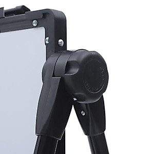 35" X 24" Double-Sided Mobile Dry Erase Board Magnetic Whiteboard Display Stand Rolling W/Marker Tray Writing 360Degree Adjustable Double Sided Flipchart Hook Foldable Framed White