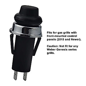 AMTHKNO Igniter Push Button Switch Compatible with Weber Spirit E/S-210 220 310 315 320 330 Gas Grills with Front-Mounted Control Panels (2013 and Newer), Replacement Ignition Part for 7642, 7643
