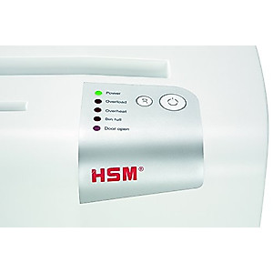 HSM shredstar X17, 17-Sheet Cross-Cut Paper/CD/Card Shredder, P-4 Security Level, 6.9 Gallon, White