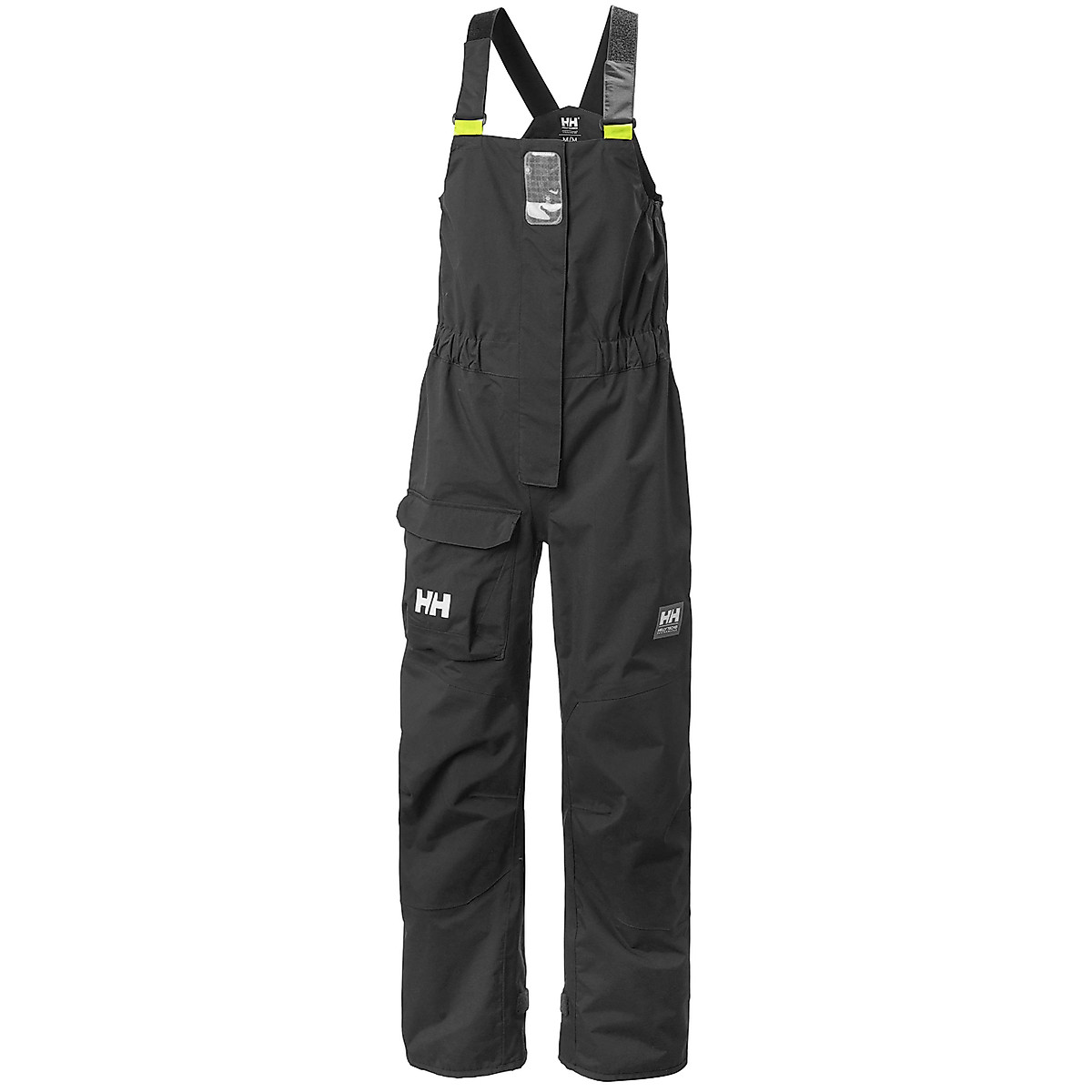 Helly-Hansen Pier 3.0 Coastal Sailing Bib Overalls for Women - Wind/Waterproof and Breathable, with Reinforced Seat & Knees, 980 Ebony-Medium