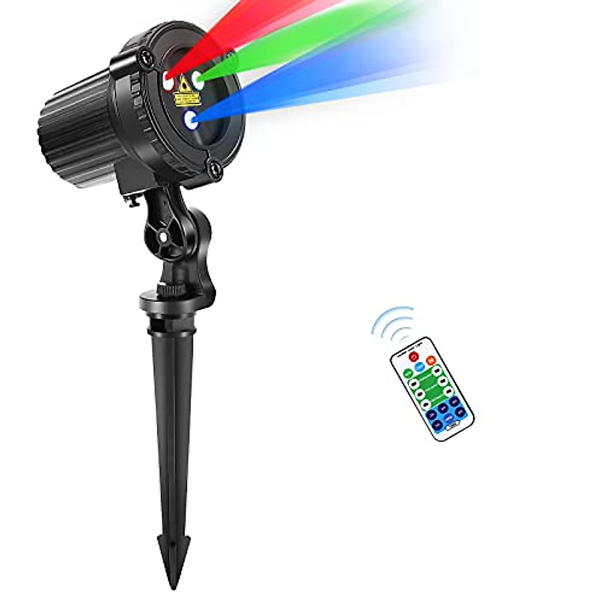 Christmas Laser Lights, Outdoor Garden Laser Lights Projector with Moving RGB Waterproof for Christmas Holiday