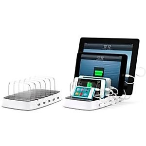 Griffin PowerDock Dual-Position Charging Station for iPhone 4 & 4S, iPod Touch, iPod Nano (Silver)
