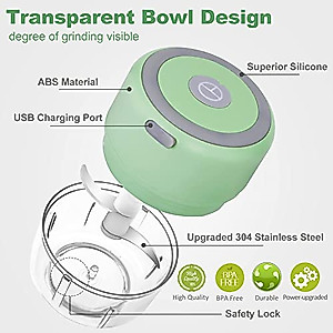 Electric-Herb-Grinder-3.5 Inch-2023-Upgraded, 3.4oz Large Grinder for Grinding Dry Fresh Herbs and Spices, USB Rechargeable, Portable, Waterproof, High-efficiency, Nice Choice for Gift