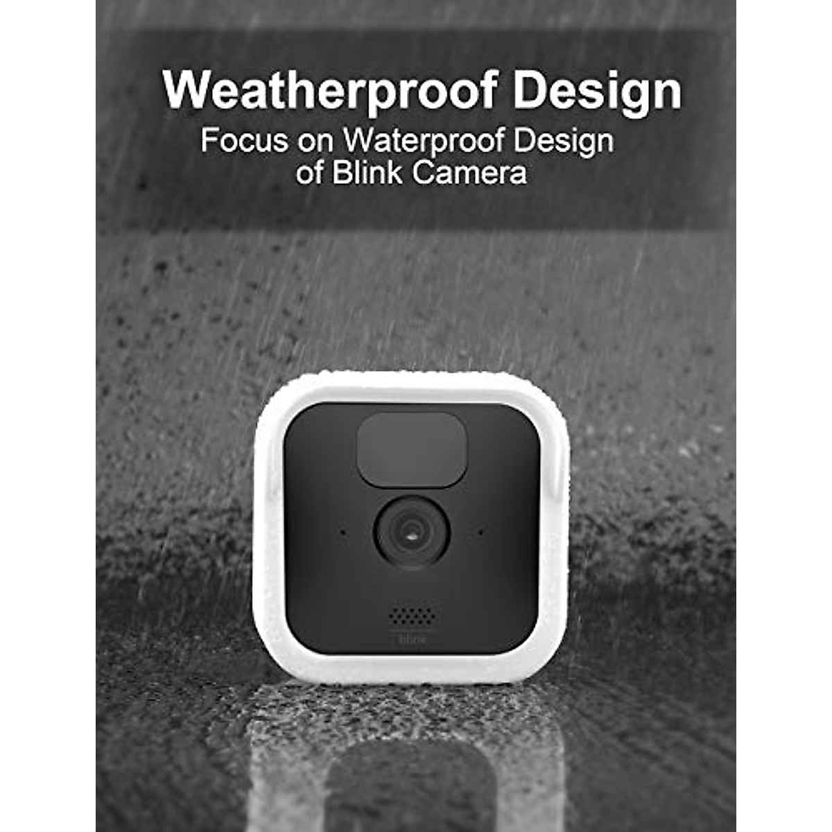 Blink Outdoor Camera Silicone Skin Cover, COOLWUFAN Anti-Scratch Protective Cover for All-New Blink Outdoor/Indoor – Wireless Camera System - Blink Outdoor Camera Best Accessories (White (3 Packs))