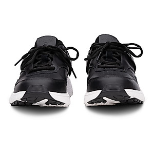 Dr. Comfort Theresa Hook and Loop Athletic Shoes-Therapeutic-Diabetic Shoes for Women, Black, 10.5 Medium(A/B)
