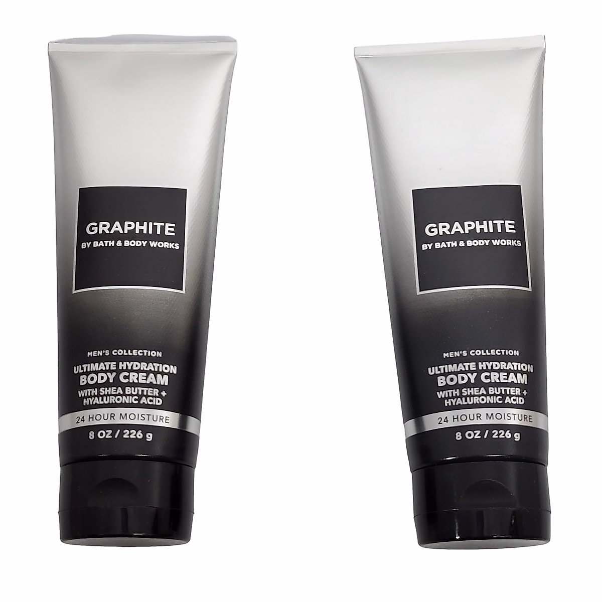 Bath and Body Works 2 Pack Graphite Ultra Shea Body Cream 8 Oz.