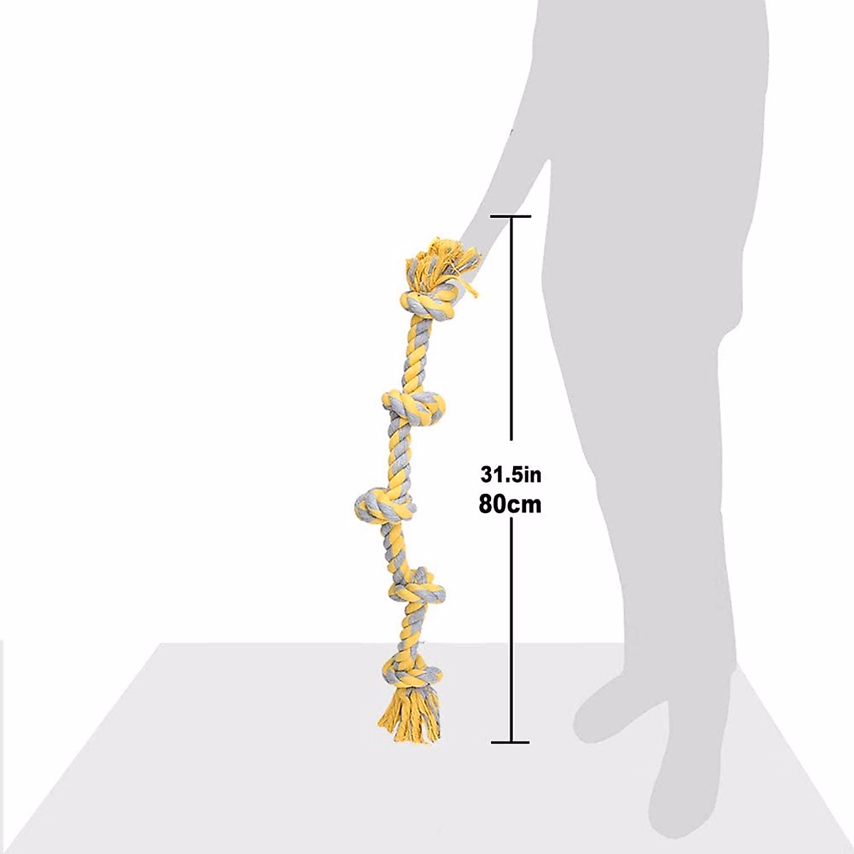 ayisoro Dog Rope Toys for Aggressive Chewers Large Dog Rope Pet Tug Toy Cotton Rope Dog Chew Toys for Large Dogs Tug of War Toy Strong Chewing Teething Training Interactive Dog Rope Toy Large