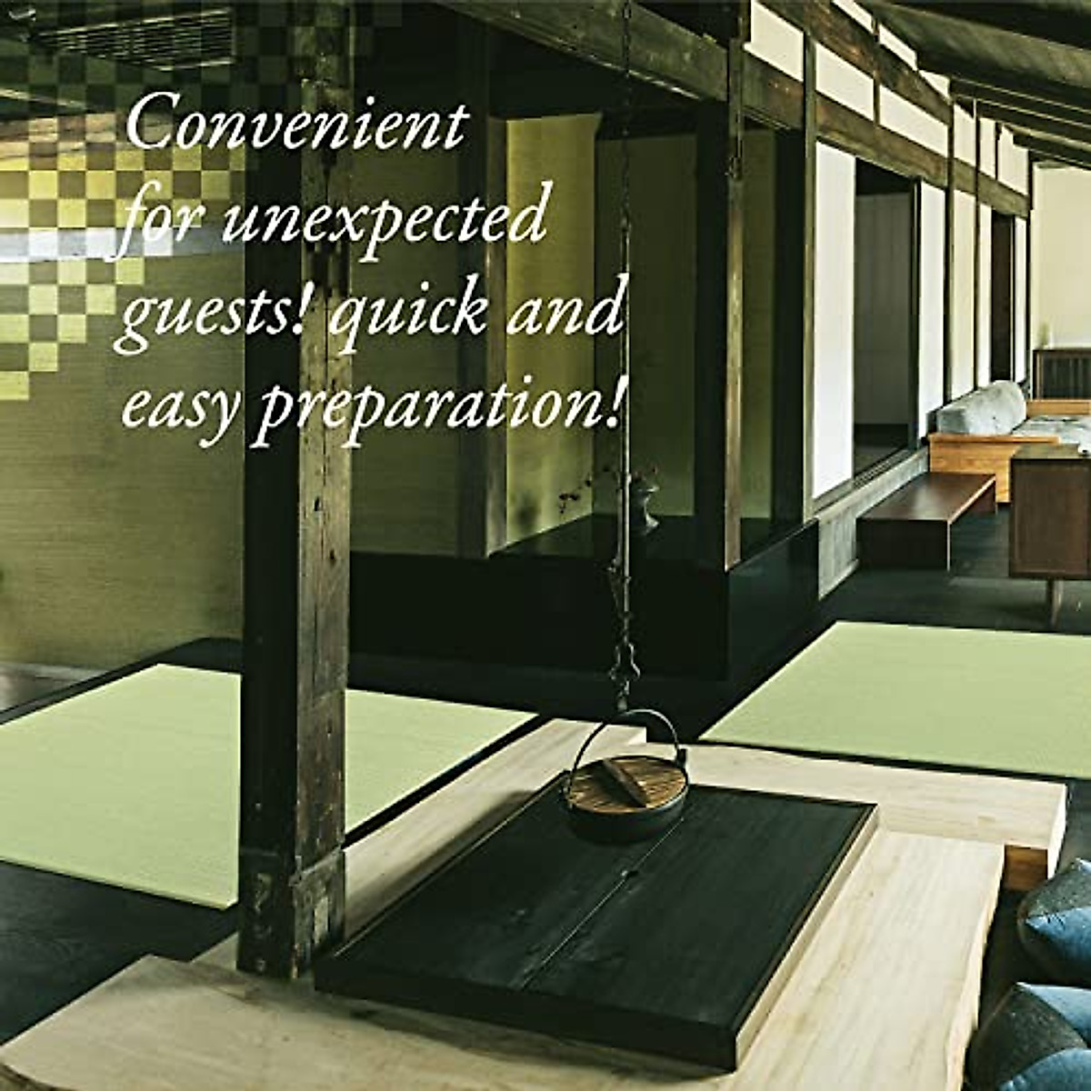 MIINA Tatami Mat Set - Finely Woven Igusa Grass, Japanese futon Mattress, Floor Mattress, Non-Slip, 32x32 Inch (Natural, 6pieces)